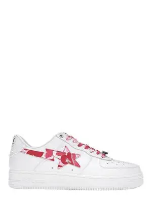 BAPE A Bathing Ape Bape Sta Low ABC Camo Sneakers White/pink