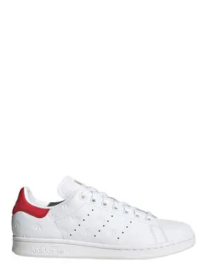 Adidas Stan Smith All Over Trefoil Sneakers - Cloud White/better Scarelet Red/gold Metallic