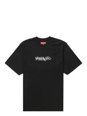Supreme Banner Short Sleeve Top Black