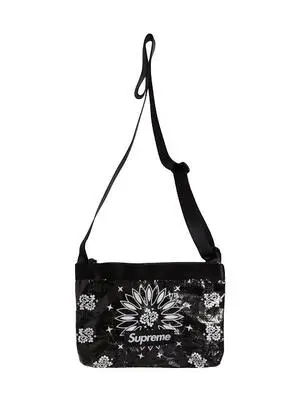 Supreme Bandana Tarp Side Bag - Black