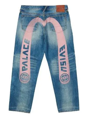 PALACE Palace X Evisu 2008 Classic Daicock Denim Jeans Indigo Mid Wash