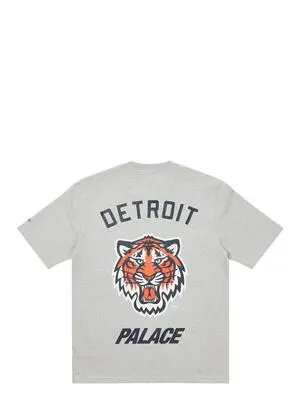 PALACE X Detroit Tigers New Era T-shirt - Grey Marl