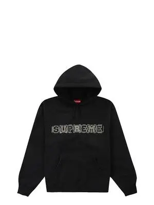 Supreme Beaded Hooded Sweatshirt - Black