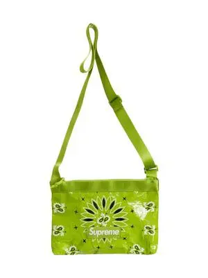 Supreme Bandana Tarp Side Bag - Bright Green