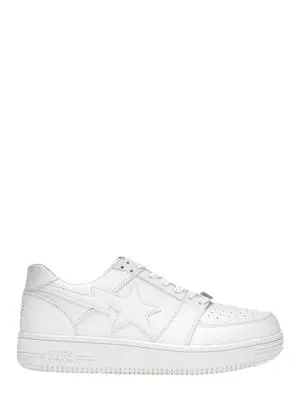 A BATHING APE Sta Low M2 Leather Sneakers - White