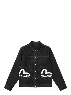 PALACE X Evisu Classic Seagull Denim Jacket - Indigo Raw