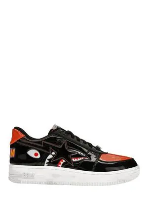 BAPE A Bathing Ape Bape Sta Low Mad Shark Sneakers Black/orange