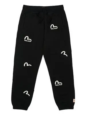 PALACE X Evisu Pocket Joggers - Black