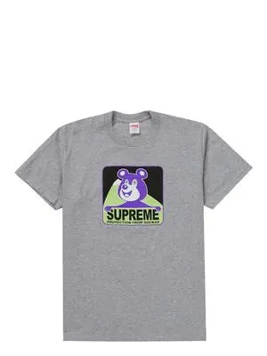 Supreme Bear Tee Shirt - Heather Grey