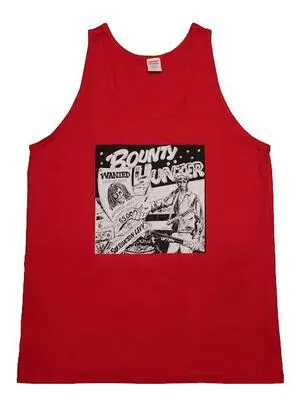 Supreme Barrington Levy Jah Life Bounty Hunter Tank Top - Red