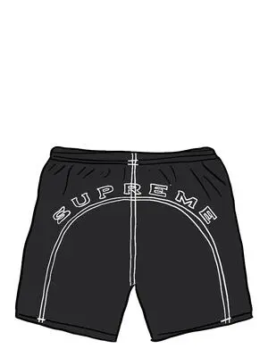 Supreme Arc Logo Water Short - Black