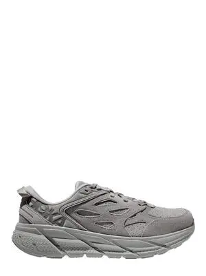 Hoka One One Clifton L Suede Sneakers - Limestone