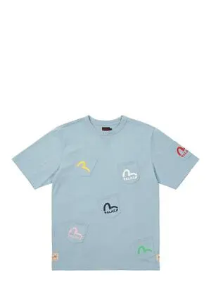 PALACE X Evisu Pocket T-shirt Dusty Blue