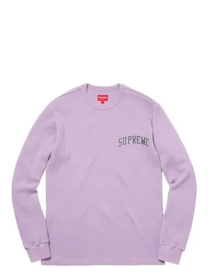 Supreme Arc Logo Long Sleeve Thermal - Light Purple
