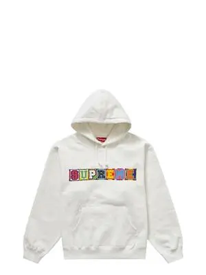 Supreme Beaded Hooded Sweatshirt White