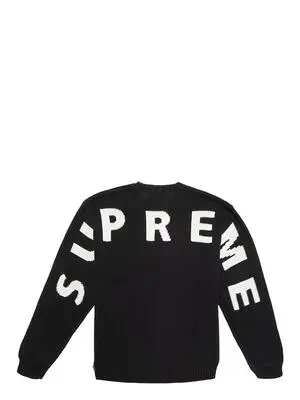 Supreme Back Logo Sweater - Black