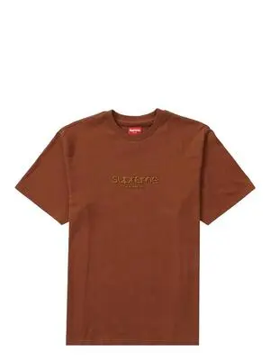 Supreme Beaded Logo Short Sleeve Top - Brown