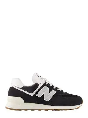 NEW BALANCE 574 Sneakers Black/white/gum