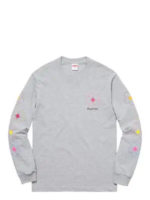 Supreme Been Hit Long Sleeve Tee Shirt - Heather Grey