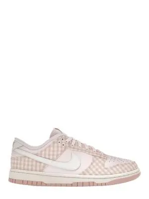Nike Dunk Low Gingham Sneakers - Pearl Pink/pink Oxford/summit White