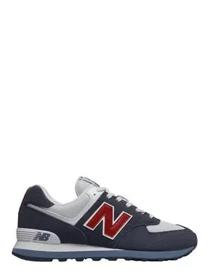 NEW BALANCE 574 Classic Core Plusin Sneakers - Navy Blue/red