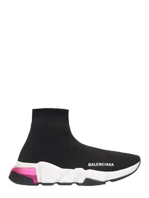 Balenciaga Speed Trainer Clearsole Sneakers - Black