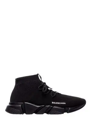 Balenciaga Speed Lace Up Triple Sneakers - Black