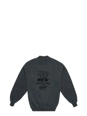 Balenciaga This Is Not The New Logo' Sweatshirt - Black