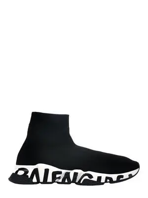 Balenciaga Speed Graffiti Trainers - Black/white