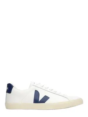 VEJA Veja Esplar Leather Sneakers White/cobalt Blue