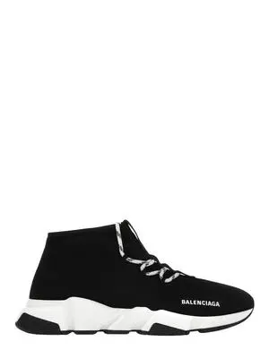 Balenciaga Speed Lace Up Sneakers - Black