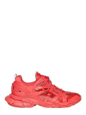 Balenciaga Track.2 Clear Sole Sneakers - Red