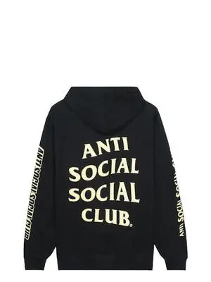 ANTI SOCIAL SOCIAL CLUB Split Zip Hoodie - Black