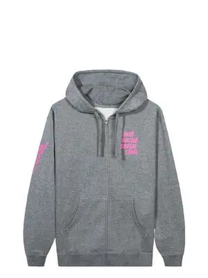 ANTI SOCIAL SOCIAL CLUB Split Zip Hoodie - Grey