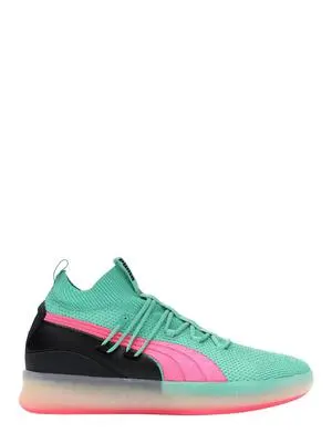 PUMA Clyde Court Disrupt South Beach Sneakers - Biscay Green/pink/puma Black
