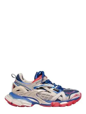Balenciaga Track.2 Sneakers - Beige/blue/red