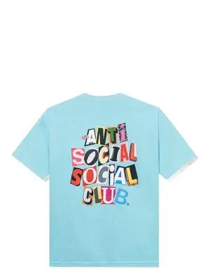 ANTI SOCIAL SOCIAL CLUB Torn Pages Of Our Story T-shirt - Blue