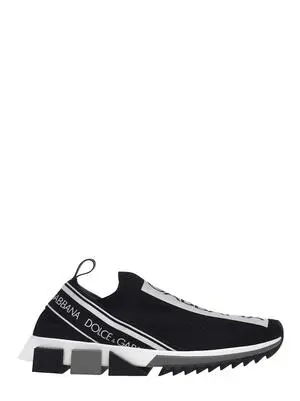 Dolce & Gabbana Sorrento Logo Slip-on Sneakers - Black/white