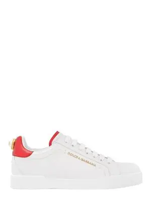 Dolce & Gabbana Portofino Sneakers - White/red