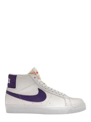 Nike Blazer Mid Sneakers - White/court Purple/gum Light Brown