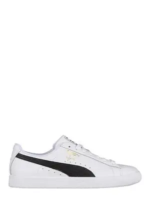 PUMA Clyde Core Leather Sneakers - White/black/gold