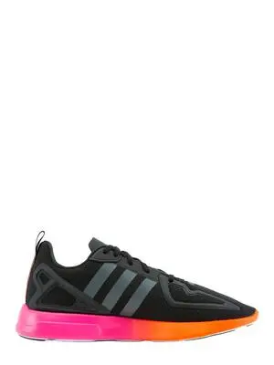 Adidas Zx 2k Flux Gradient Sole Sneakers - Core Black/grey/shock Pink