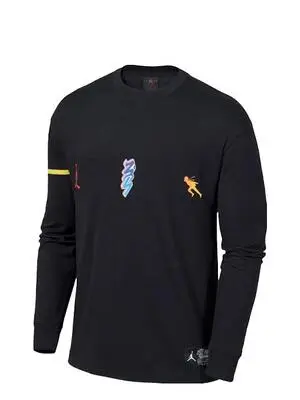 JORDAN X Zion X Naruto Long Sleeve T-shirt - Black