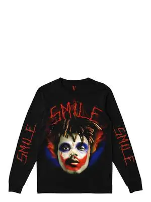 JUICE WRLD X Xo X Vlone Joker Longsleeve Tee Shirt - Black