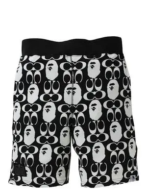 BAPE X Coach Sweat Shorts - Black