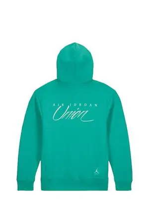JORDAN X Union Mj Fleece Hoodie - Kinetic Green/white