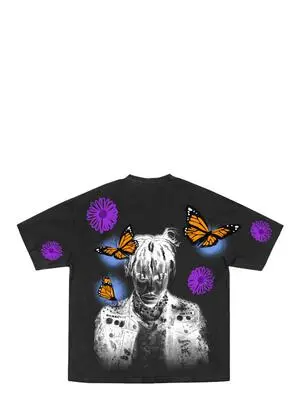 JUICE WRLD Butterfly Tee Shirt - Black