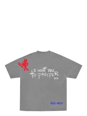 JUICE WRLD X The Weeknd Prosper Tee Shirt - Grey