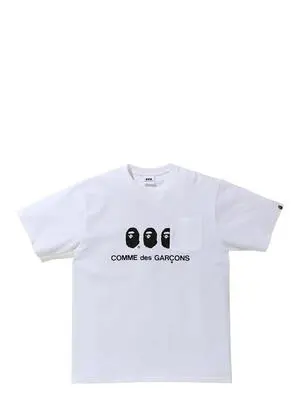 A BATHING APE X Cdg Osaka Pocket Tee Shirt - White