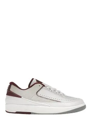 JORDAN 2 Retro Low Cherrywood Sneakers - White/cherrywood Red/light Steel Grey